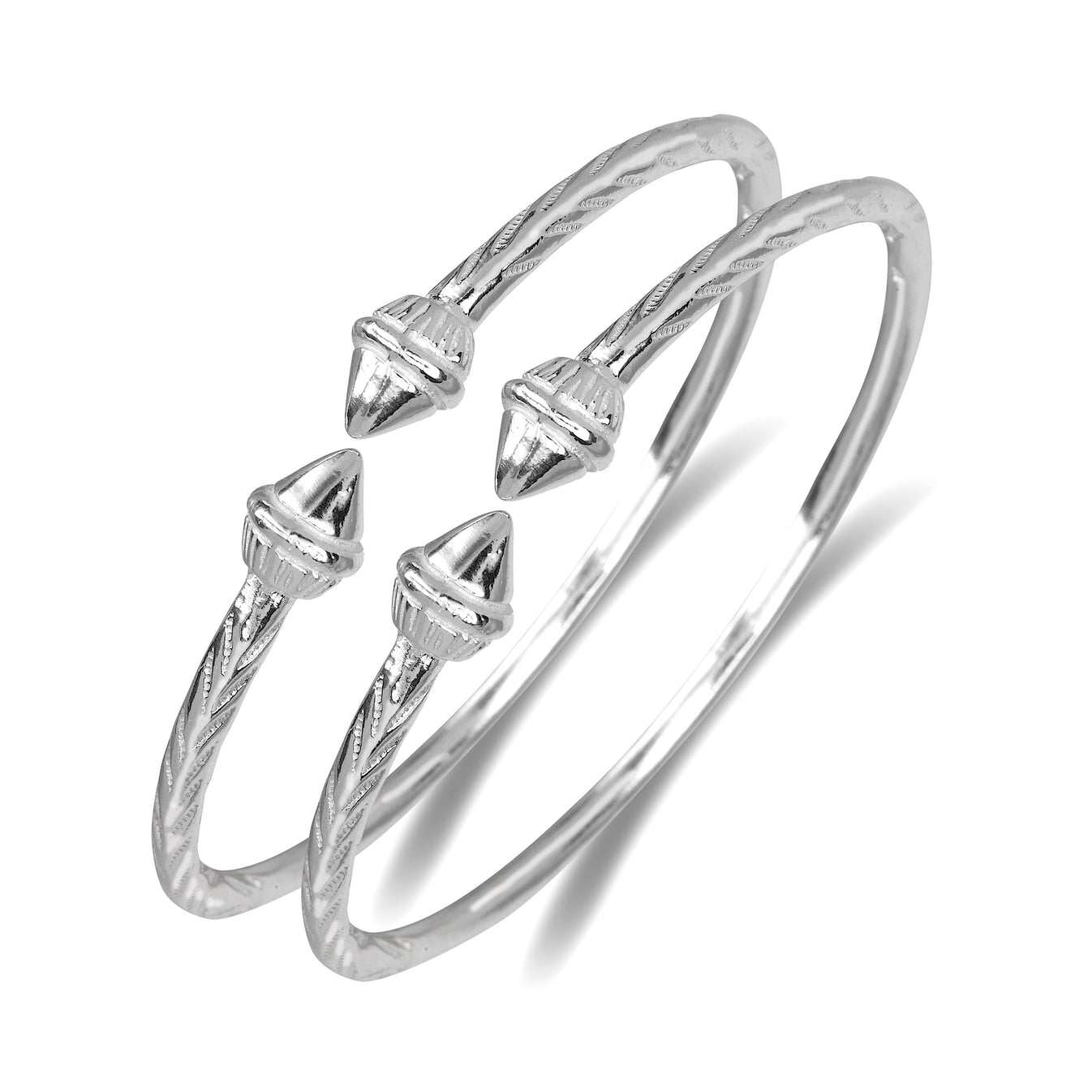 Better Jewelry Elegant Pointed Ends .925 Sterling Silver West Indian B ...