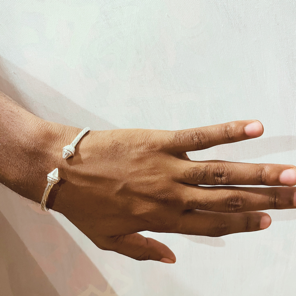 Better Jewelry Elegant Pointed Ends .925 Sterling Silver West Indian B ...