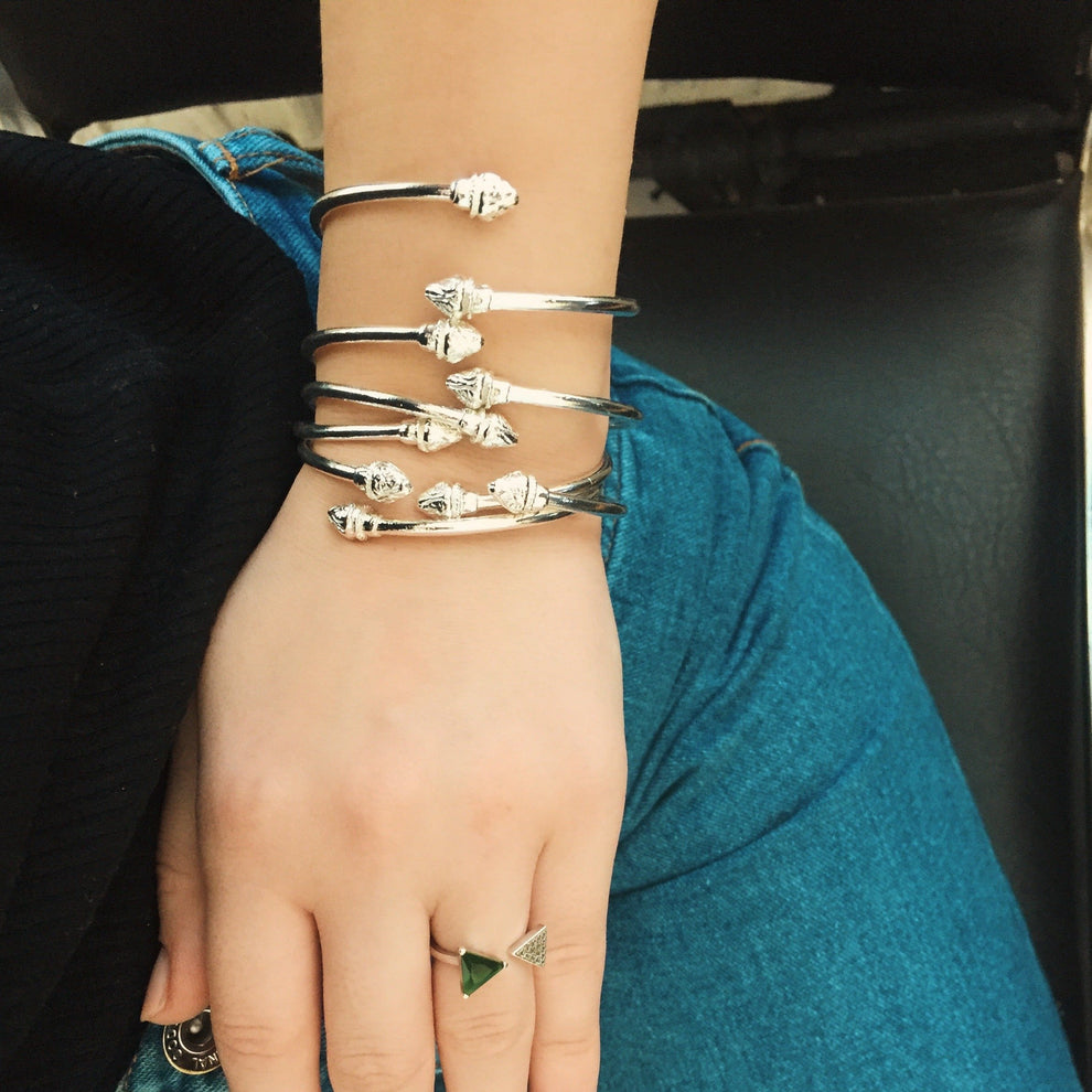 Better Jewelry Elegant Pointed Ends .925 Sterling Silver Thin West Ind ...