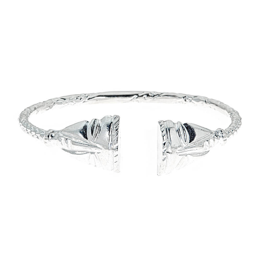 Better Jewelry Solid .925 Sterling Silver African Mask West Indian Ban ...